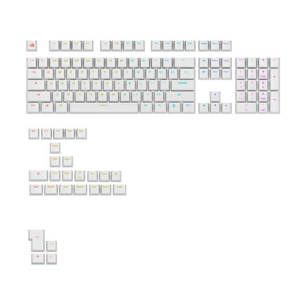 【GLO-KB-ACC-KC-GPBT-LIT-WHT-US】 検索キーワード:Glorious キーボード／マウス等|キーボード メーカー型番:0810069978628