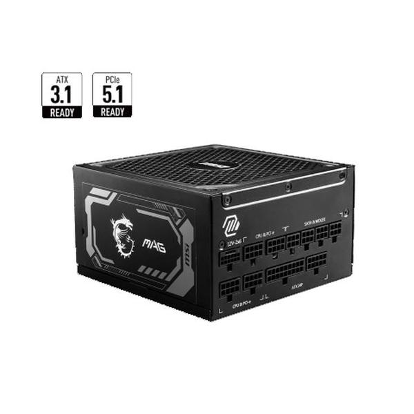 【1000W PCI-E Gen5】 検索キーワード:ＭＳＩ パーツ|電源ユニット メーカー型番:MAG A1000GL PCIE5