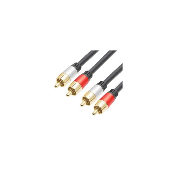 【RCAピンプラグ対応のオーディオ機器とスピーカーの接続に】 検索キーワード:ホーリック|horic ケーブル／|　 メーカー型番:RC20-801RSB RC20801RSB