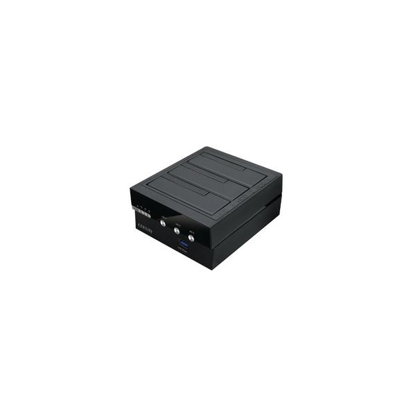 【最大3台のHDD/SSDを搭載可能。個別電源管理もでき、さらにUSBハブ×1ポートを搭載した裸族のお立ち台】 検索キーワード:センチュリー|CENTURY 記憶装置|ドライブケース メーカー型番:CROS3U10GCISH