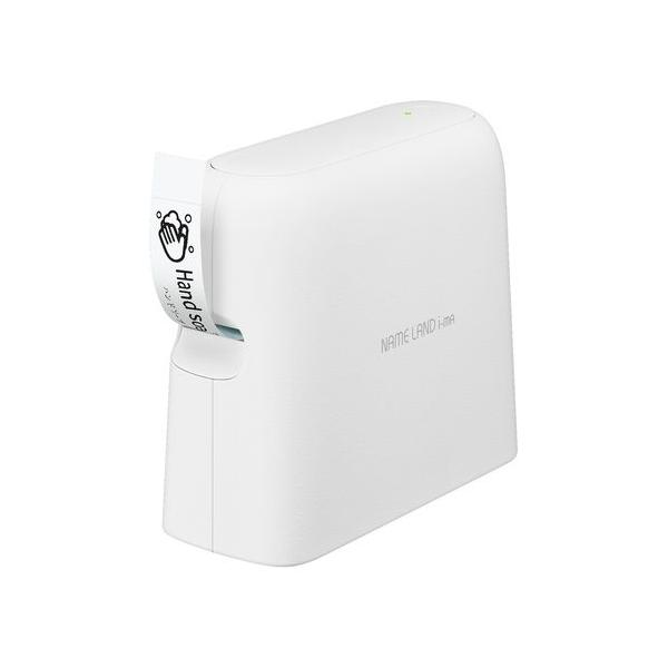 【キーボードを無くし、使い慣れたスマホやPCでデザインをするラベルライター。ハーフカット機能付きオートカッター搭載で、24mm幅テープまで対応。場所を選ばずラベルのデザインができるネームランドイーマ。】 検索キーワード:カシオ計算機（CAS...