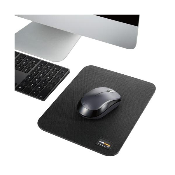 【耐久性に優れたCORDURA生地を採用。】 検索キーワード:エレコム|ELECOM アクセサリー|マウスパッド メーカー型番:MP-CD01BK MPCD01BK