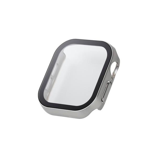 【対応機種：Apple Watch Series 10 [42mm] ■セット内容：ケース本体×1 ■材質：ケース本体:ガラス、ポリカーボネート ■カラー：シルバー■】 検索キーワード:エレコム|ELECOM モバイルアクセサリー（ケース／...
