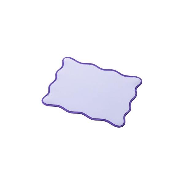 【サイズ：幅約175mm×奥行約230mm×高さ約4mm ■材質：表面:ポリエステル、裏面:ラバー ■カラー：パープル ■重量：約71g■波のようなウェーブラインが個性的なマウスパッドです。  ■】 検索キーワード:エレコム|ELECOM ...