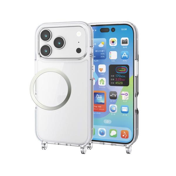 【対応機種：iPhone 17 Pro ■セット内容：ケース本体×1、メタルステッカー×1 ■材質：ケース本体:TPU(熱可塑性ポリウレタン)・ポリカーボネート、メタルステッカー:鉄 ■】 検索キーワード:エレコム|ELECOM モバイルア...