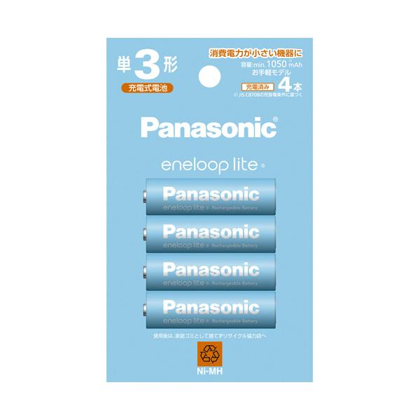 【パナソニック株式会社。エネループライト　単3形　4本パック（お手軽モデル）】 検索キーワード:パナソニック(家電)|Panasonic 電池／充電器|　 メーカー型番:BK-3LCD/4H BK3LCD/4H