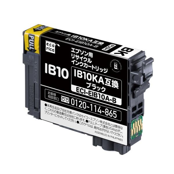 【その他：エコリカ リサイクルインクカートリッジ■対応カートリッジ:エプソン IB10KA ■カラー:ブラック(顔料) ■対応機種:EW-M530F ■】 検索キーワード:エレコム|ELECOM プリンターサプライ|インクカートリッジ メー...