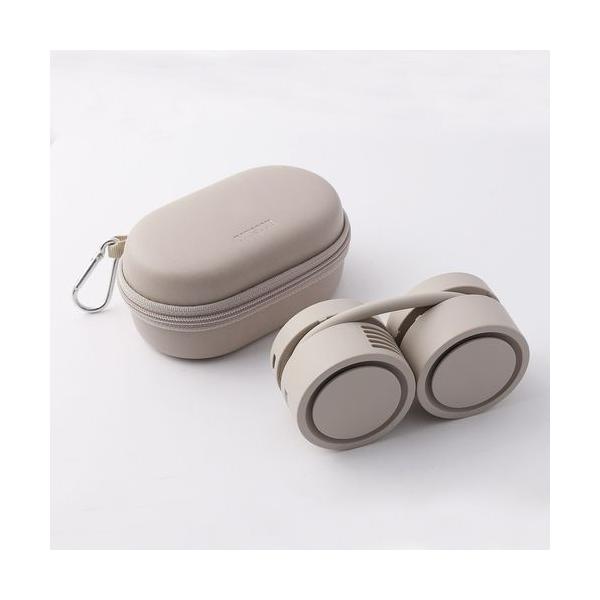 【軽量&amp;スリム! 首にかかる負担を更に軽減。くるっと巻いてコンパクトに収納、専用ケース付き】 検索キーワード:ＤＡＮＳＯＯＮ 空調／季節家電|扇風機 メーカー型番:DSN23089BG