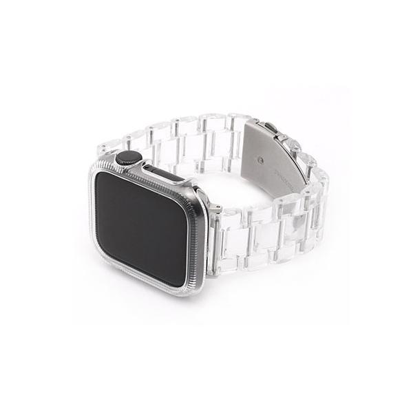 【透明度の高い素材を使用したクリアカラーが爽やかなApple Watchバンドです。】 検索キーワード:WEARPLANET モバイルアクセサリー|　 メーカー型番:WP23104AW