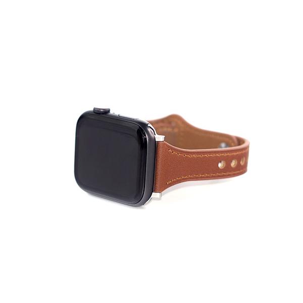 【スリムライン、どんなスタイルにも合わせやすいシンプルなApple Watch本革バンド。ピンを合わせるだけでサイズ調整が簡単!】 検索キーワード:WEARPLANET モバイルアクセサリー|　 メーカー型番:WP23215AWAM