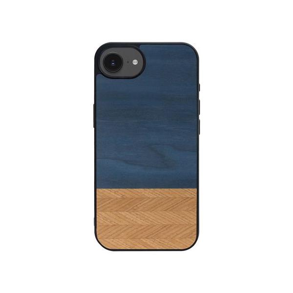 【天然木ケース for iPhone 16e Denim】 検索キーワード:ｍａｎ＆ｗｏｏｄ モバイルアクセサリー（ケース／カバー）|　 スマホケース iPhone16 メーカー型番:I27653i16E