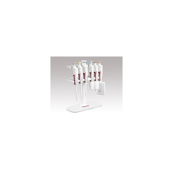 【フィンピペットスタンド (1個) 型番：9420400。Fスタンド。掛け数：6本用。サイズ：265×105×320mm。材質：ABS樹脂・TPE（熱可塑性エラストマー）。 。】 検索キーワード: 研究・計測・科学 分析・特殊機器 分注・希...