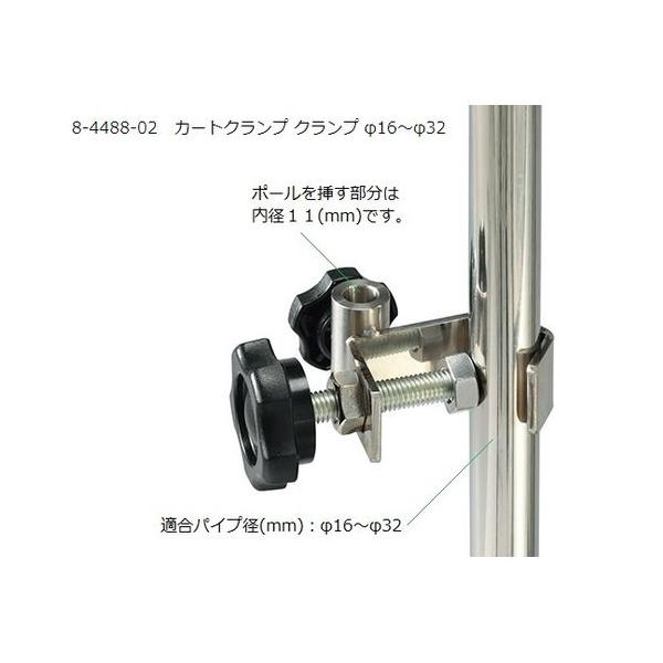 【ポールクランプ φ32mm用 (1個)】 検索キーワード:アズワン 救急|救急カート、ワゴン関連品 メーカー型番:8-4488-02 8448802