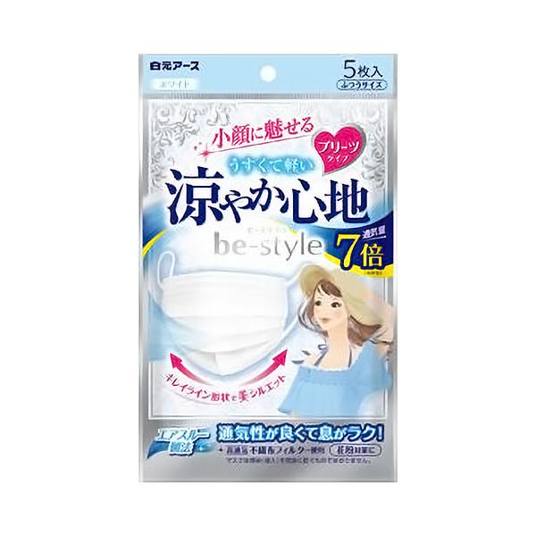 【小顔に魅せる女性用のマスク。】 検索キーワード:白元アース 安全保護用品　１|一般保護マスク メーカー型番:58242-0 582420