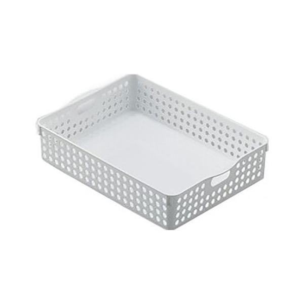 【整理バスケット 264×353×81mm (1個)】 検索キーワード: 研究・計測・科学 実験室設備 収納・整理・保管１ 収納・整理・保管I（用品）|　 収納・整理・保管１|収納・整理・保管I（用品） メーカー型番:A4