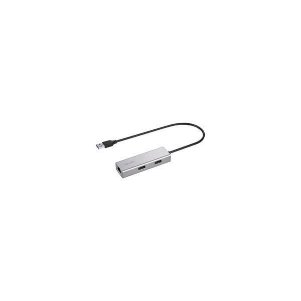 【Giga対応 Type-A USB 3.2(Gen 1)用LANアダプター USB Type-A×3ポート付き】 検索キーワード:バッファロー インターフェイス|統合インターフェイス メーカー型番:LUD-U3-AU101SV LUDU3...
