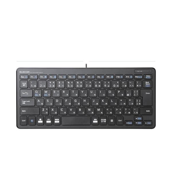 【一枚板のように美しい最薄部6.5mmの薄型設計!】 検索キーワード: 一枚板のように美しい最薄部6.5mmの薄型設計!|エレコム|ELECOM キーボード／マウス等|キーボード メーカー型番:TK-FCP096BK TKFCP096BK