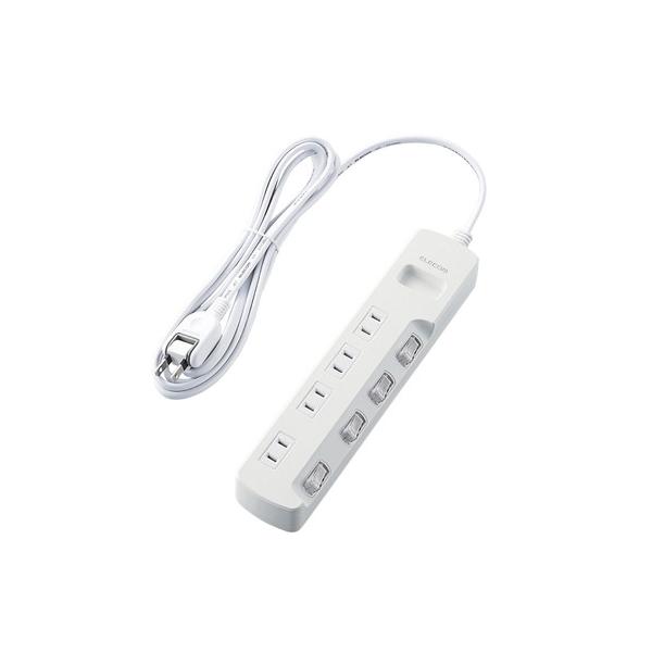 【パソコンやテレビなどの精密機器を雷から守る!】 検索キーワード: パソコンやテレビなどの精密機器を雷から守る! TK6A2425WH|エレコム|ELECOM ファシリティ関連|電源タップ メーカー型番:T-K6A-2425WH TK6A2...