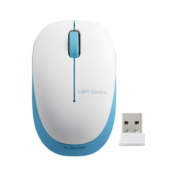 【超軽量設計 BlueLEDマウス 無線 3ボタン おしゃれ かわいい ブルー】 検索キーワード: ふわっと軽く、疲れにくい!小型軽量設計で、軽い力で操作できるワイヤレスタイプのBlueLEDマウス。 MBL20DBBU|エレコム|ELEC...
