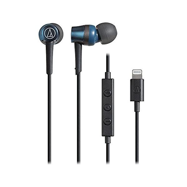 【通話・音楽すべてがオーディオ品質。Lightningで、いい音聴ける。】 検索キーワード:オーディオテクニカ|Audio Technica オーディオ機器|　 メーカー型番:ATH-CKD3LI BL ATHCKD3LI BL
