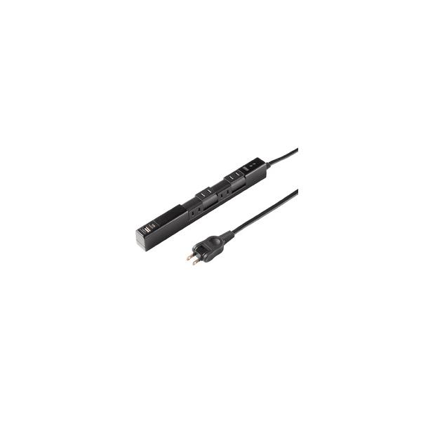 【180度回転のAC差込口で、どんなプラグもスムーズ接続。強力マグネット&amp;雷ガード内蔵、PD20W対応スリムタップ。ブラック。】 検索キーワード:サンワサプライ|SANWA SUPPLY ファシリティ関連|電源タップ メーカー型番:...