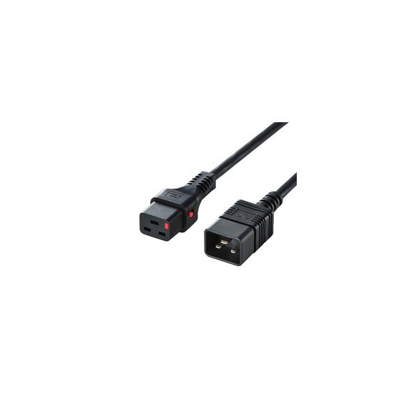 【サーバーやUPSなど、C20、C19コネクタに対応した、抜け防止ロック式電源コード】 検索キーワード: サーバーやUPSなど、C20、C19コネクタに対応した、抜け防止ロック式電源コード|サンワサプライ|SANWA SUPPLY ケーブル...