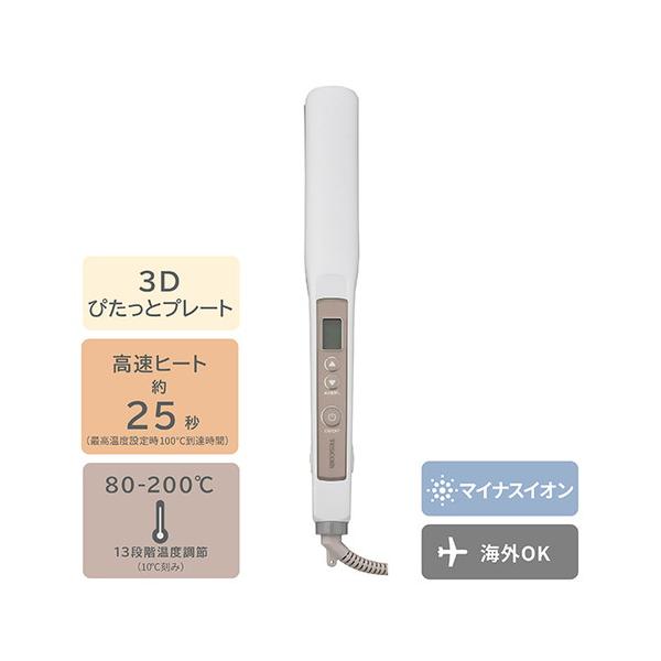 【●髪に密着するプレートで、根元から毛先まで逃さずスタイリングできます。】 検索キーワード:テスコム|TESCOM 理美容グッズ|ヘアケア メーカー型番:TS460A-W TS460AW