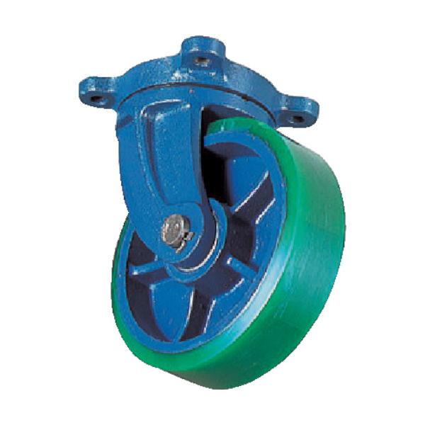 【鋳物製のため、振動や音を吸収し、プレス製車輪と比べ許容荷重が高いです。　※車上渡し商品となります。】 検索キーワード:京町産業車輛 工具類|工具、道具 メーカー型番:FHJ-300X90 FHJ300X90