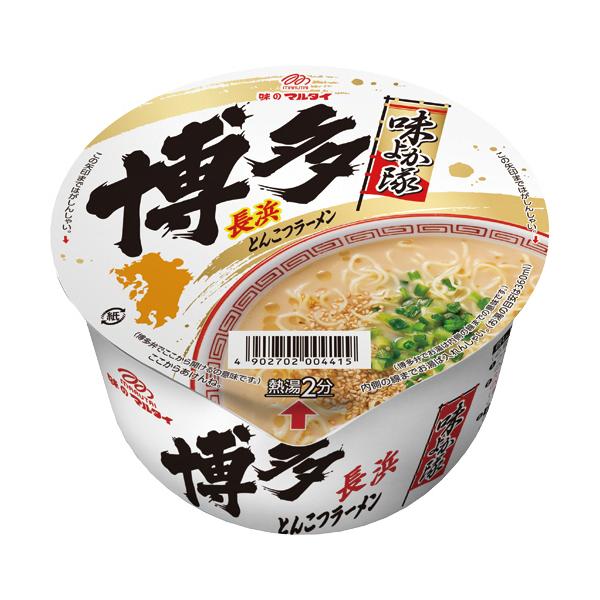 【博多ラーメンならではのあっさりとして食べ飽きしない豚骨スープに、植物油脂100％でフライした細めんがよくからみます。】 検索キーワード:マルタイ 粉類 メーカー型番:4902702004415 x12