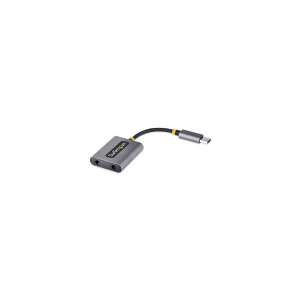 【USB-C接続2分配オーディオスプリッター。USB-C経由で2つの3.5mmオーディオの接続が可能】 検索キーワード:ＳｔａｒＴｅｃｈ．ｃｏｍ サウンド関連機器|サウンドインターフェイス メーカー型番:USBC-AUDIO-SPLITTE...