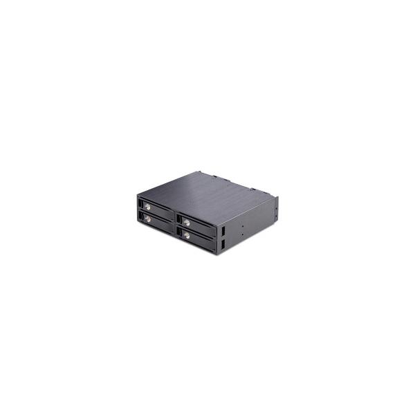 【4基の2.5インチU.2(SFF-8639)NVMeドライブを1つの5.25インチベイに集約。着脱式ドライブトレイ設計】 検索キーワード:ＳｔａｒＴｅｃｈ．ｃｏｍ 記憶装置|ドライブケース メーカー型番:4U2525-SAS-BACKPL...