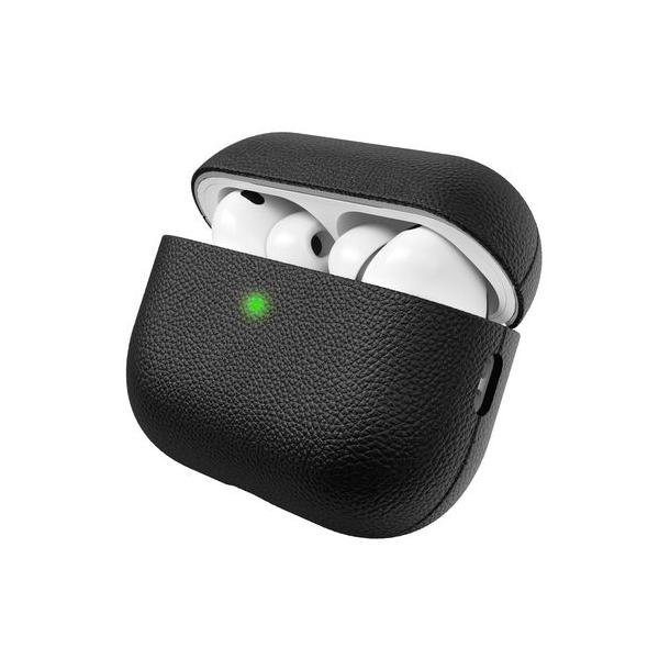 【Artisan イタリアン本革ケース for AirPods Pro 3 ブラック】 検索キーワード:KeyBudz モバイルアクセサリー（ケース／カバー）|ケース／カバー（モバイル） メーカー型番:KB28313APP3