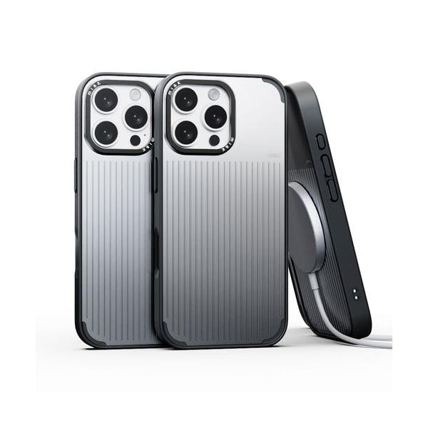 【MOOD MagSafe対応ケースfor iPhone 16 Pro Max シルバーブラック】 検索キーワード:ｍｉａｋ モバイルアクセサリー（ケース／カバー）|ケース／カバー（モバイル） メーカー型番:MA28351i16PM