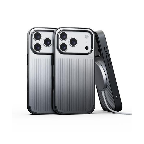 【MOOD MagSafe対応ケース for iPhone 17 Pro シルバーブラック】 検索キーワード:ｍｉａｋ モバイルアクセサリー（ケース／カバー）|ケース／カバー（モバイル） メーカー型番:MA28354i17PR