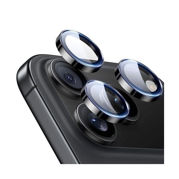 【Armorite カメラ専用強化ガラスフィルム for iPhone 17/16/15/14 Pro&amp;Pro Max ブラック】 検索キーワード:ＥＳＲ モバイルアクセサリー（フィルム）|液晶保護フィルム（モバイル） メーカー型番...