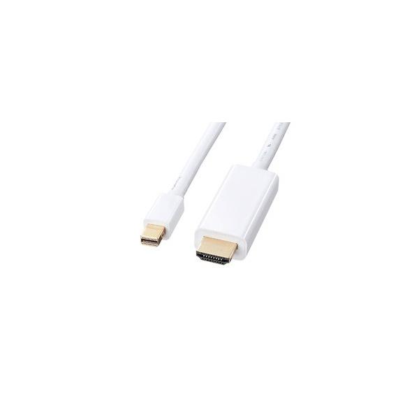 【ミニDisplayPortのPCとHDMIのディスプレイをアダプタ無しで直接接続することができるケーブル】 検索キーワード: ミニDisplayPortのPCとHDMIのディスプレイをアダプタ無しで直接接続することができるケーブル|サンワ...