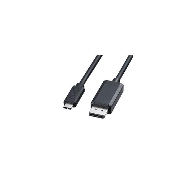 【USB Type-C DisplayPort変換アダプタケーブル　1m 4K/60Hz対応】 検索キーワード:サンワサプライ|SANWA SUPPLY ケーブル|ディスプレイケーブル メーカー型番:KC-ALCDP10K KCALCDP10K