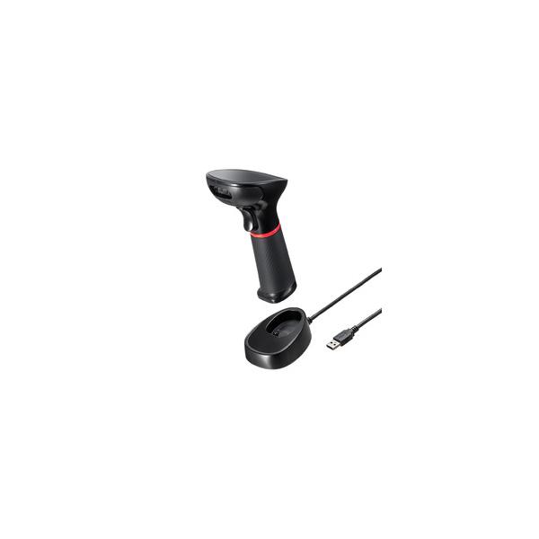 【ワイヤレス(2.4G)対応の2次元バーコードリーダー】 検索キーワード:サンワサプライ|SANWA SUPPLY 入力装置|入力装置 メーカー型番:BCR-WL2D1BK BCRWL2D1BK