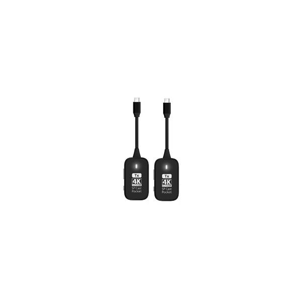 【株式会社プリンストン。4K対応ワイヤレスプレゼンテーション USB-C子機×2台セット】 検索キーワード:プリンストン マルチメディア|マルチメディア メーカー型番:SPCASTPOCKET4K-C1SET SPCASTPOCKET4KC...