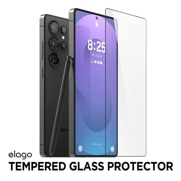 【製品仕様】… ◆ 対応機種 ： Galaxy S25 Ultra ( ギャラクシーS25 Ultra SC-52F ) ◆ 内容物 ： ガラスフィルム × 1個、クリーニングキット一式 ◆ サイズ ： 約 16cm × 7.5cm × 0...