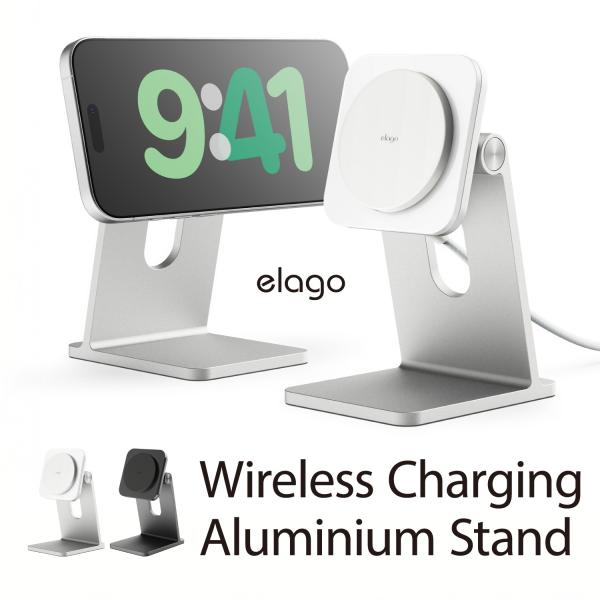 【製品仕様】… ◆ 対応機種 ： iPhone Android 他 マグセーフ対応 ケース併用 スマートフォン ◆ 内容物 ： スタンド × 1個、USB-C to C ケーブル × 1本 ◆ サイズ ： 約 13.7cm × 7cm × ...