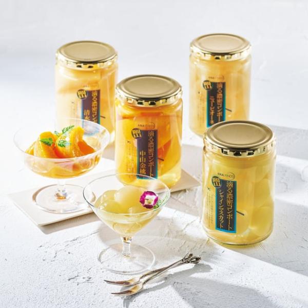 フルーツ王国岡山県の「清水白桃」「ニューピオーネ」「シャインマスカット」「中山金桃」を丁寧に加工し、シロップ漬けにしたコンポートのセット。そのままお召し上がりいただくのはもちろん、ゼラチンや寒天を入れてゼリーとしてアレンジするのもおすすめで...