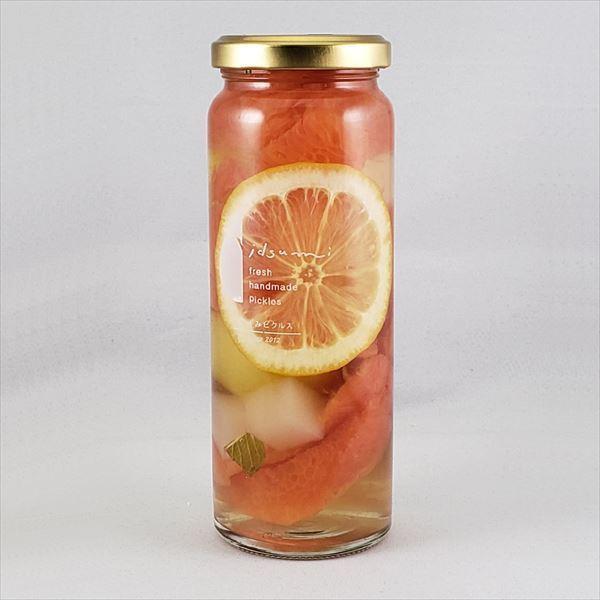 グレープフルーツ、ぶどう、レモンが爽やかなお酢と調和したフルーツピクルスで、フルーツをよりフレッシュに美味しく食べられます。