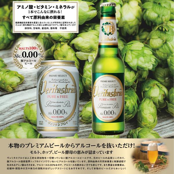 "世界最大のノンアルコールコンテスト ""WORLD ALCOHOL-FREE AWARDS 2025"" 金賞受賞！本物のプレミアムビールからアルコールを抜いただけなので、原料由来の天然栄養素と発酵過程で生まれるアミノ酸はそのまま。ビタミ...