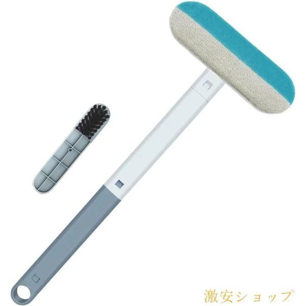 【製品仕様】サイズ：長さ45cm*幅18cm、重量：約201g。ブラシの頭とハンドルは15度の角度で取り付けられており、清掃時に便利です。   【上質な素材】高品質な環境にやさしい材料で作られており、人やペットの皮膚のアレルギーを引き起こす...