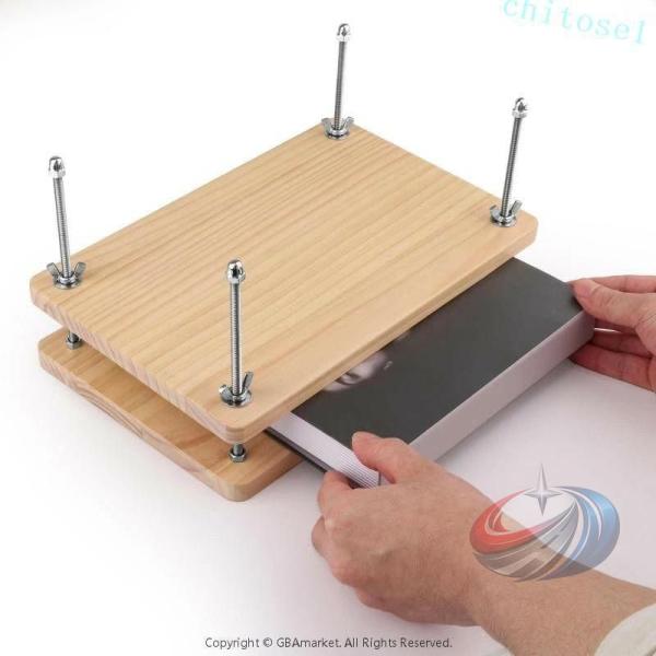 木製製本機耐久性のある製本ツール家庭用デスクトップ DIY 製本