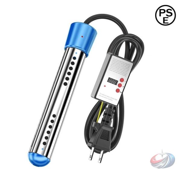 高速暖房 110V 1500Wの電力で5ガロンの水を数分で暖めることができます。ヒーターを挿入する前に、ヒーターが完全に水に浸っていることを確認してから、使いやすい電源を接続してください。安全で便利 湯沸しヒーターには自動シャットダウン機能...