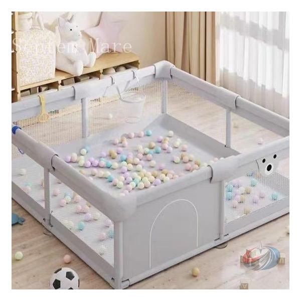 ベビーサークル 大型７サイズ メッシュ 大きい ハイタイプ 扉付き プレイヤード ベビーゲート ベビー フェンス サークル 滑り止め