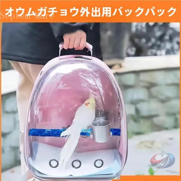 鳥用 リュック お出かけ 外出 通気 持ち運び便利 止まり木付き 組み立て簡単 ケージ バッグ インコ 鳥 かご 移動 ペット オウム 病院 旅行