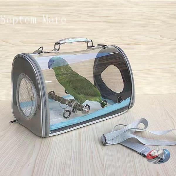 外出時に鳥バッグを持ち運べます：旅行、景色鑑賞、散歩、引っ越し、一時的な移動、通院、地震、緊急時など、インコを連れ出さなければならない様々な場面に。 このポータブル鳥かごはこれらの作業をうまく完了できます。中型および大型のオウムを持ち出すた...